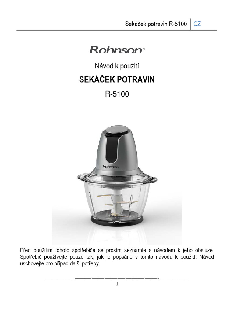 R-5100 CZ Manual | PDF