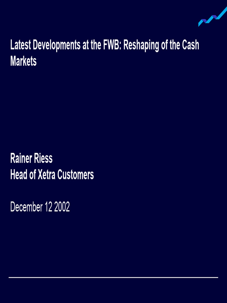 FWB Cash Market Developments 2002 | PDF | Stock Market Index ...