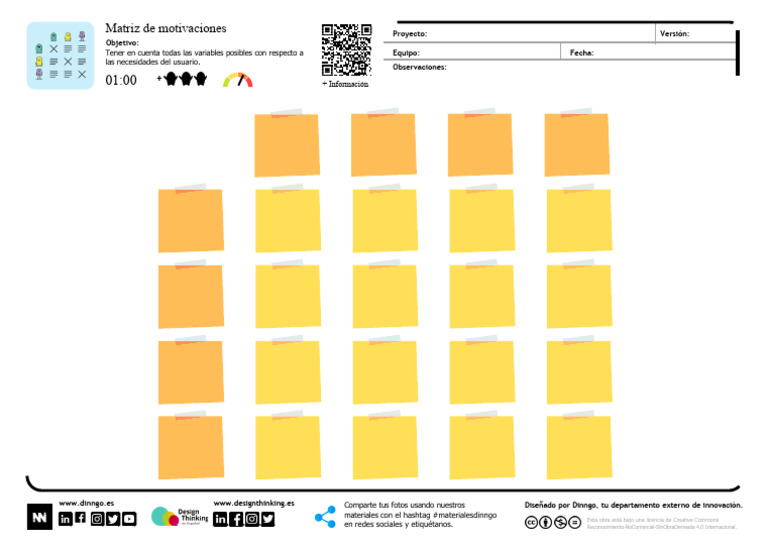 plantilla-matriz-motivaciones-design-thinking-en-espanol | PDF