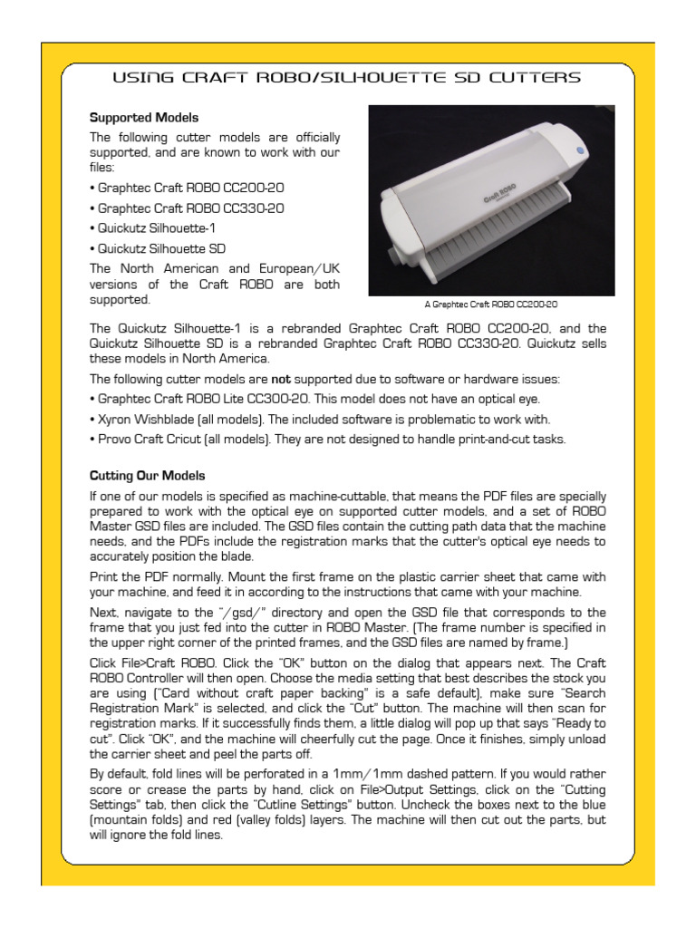 Craft ROBO/Silhouette SD Cutter Guide | PDF | Computer Science | Software