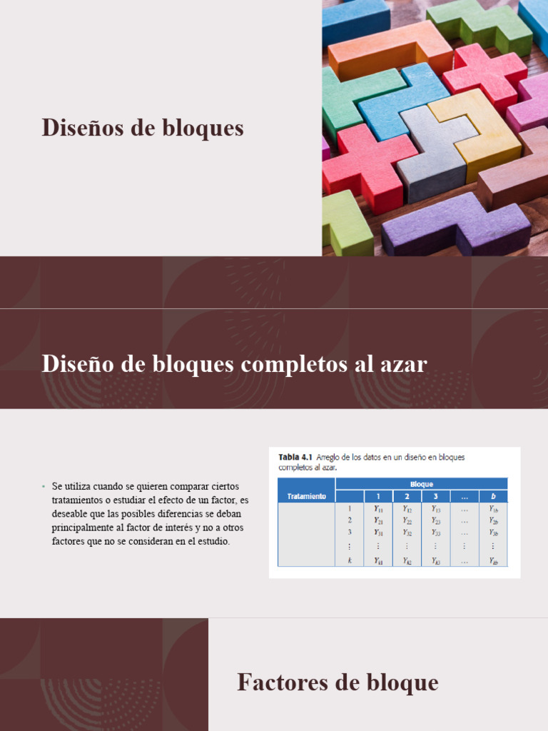Diseño de Bloques | PDF | Experimentar | Metodología