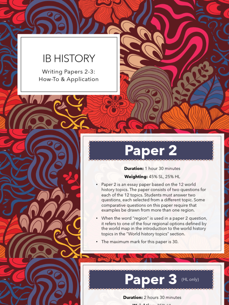 Ib History: Writing Papers 2-3: How-To & Application | PDF ...