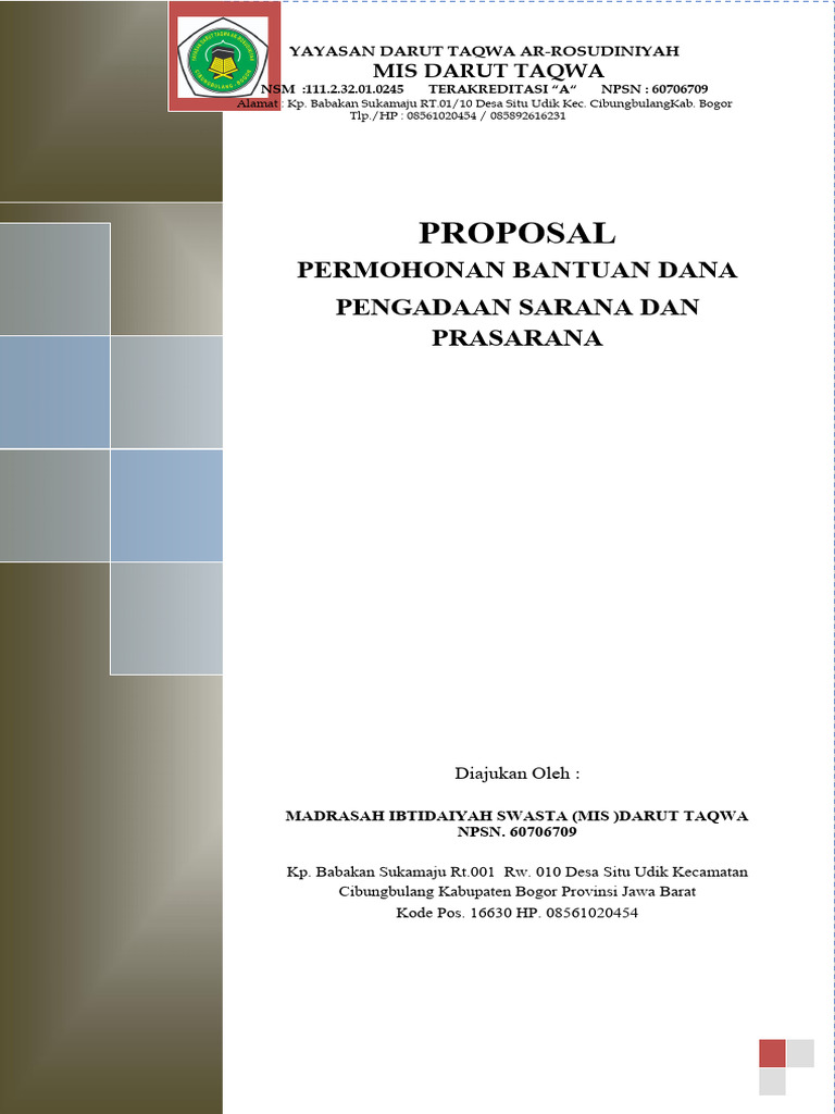 Proposal Operasional Mis DT | PDF