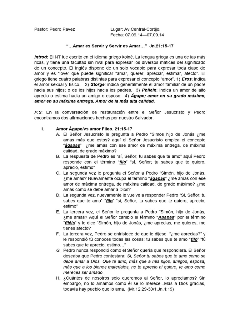 Amar Es Servir y Servir Es Amar | PDF | Amor | Creencia religiosa y doctrina