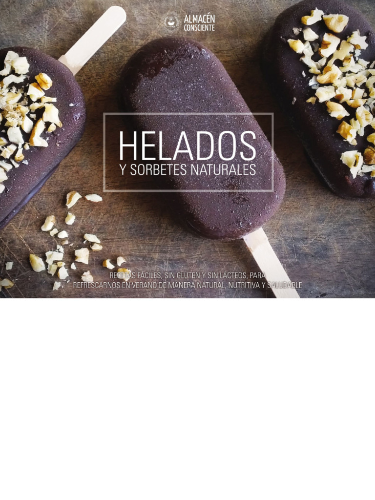 Recetas de Helados y Sorbetes Naturales | PDF | Helado | Mango