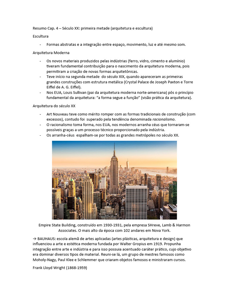 Resumo Cap 4 1 | PDF | Arte abstrata | Escultura