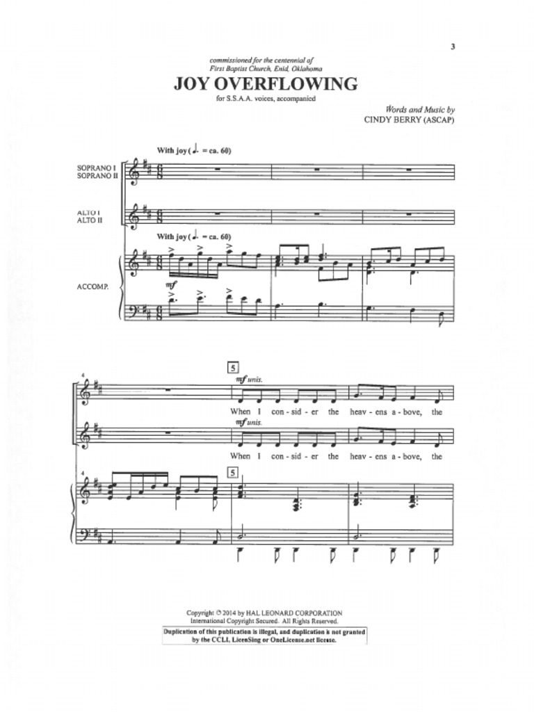 GRANDE ALEGRIA - CINDY BERRY PDF Piano | PDF | Business Law | Social ...