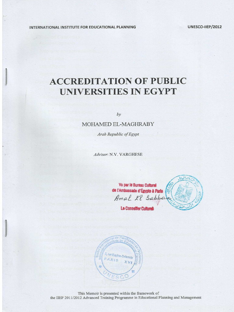Accreditation of Public Universities in | PDF | Quality Assurance ...