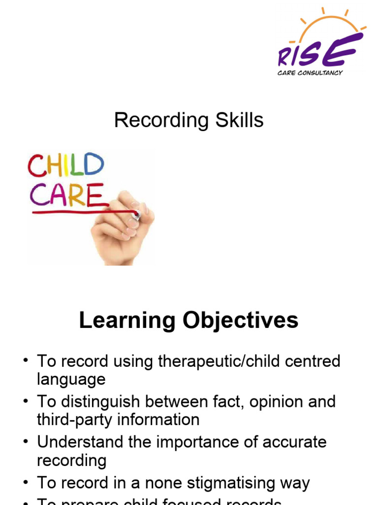 Recording Skills Care Workers | PDF | Behavioural Sciences | Cognition