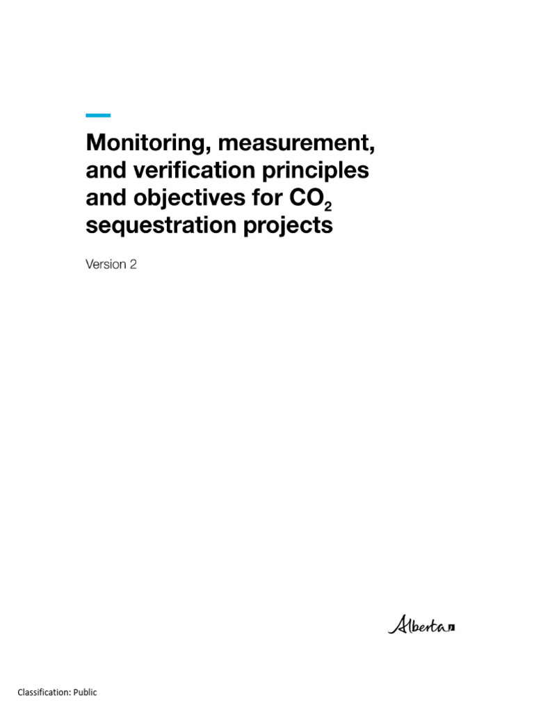 Enr MMV Principles Objectives For Co2 Sequestration Projects Version 2 ...