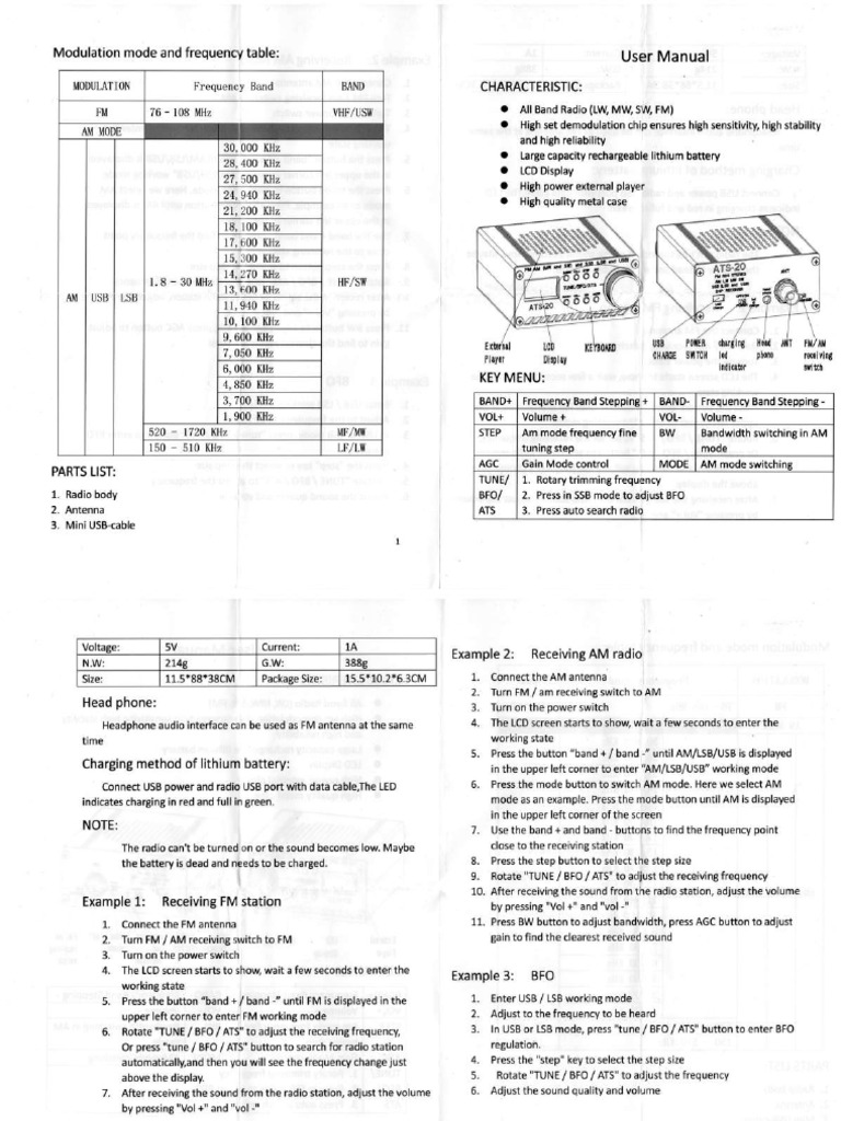 Pu2clr Ats-20 Man | PDF
