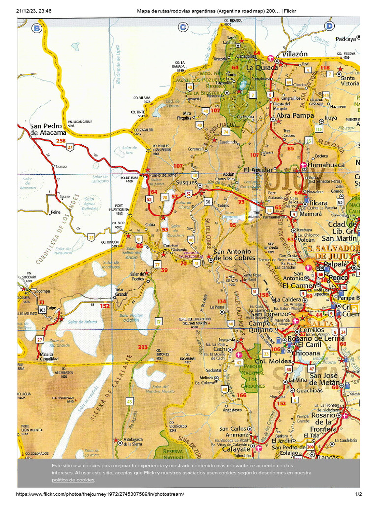 Mapa de Rutas - Rodovias Argentinas (Argentina Road Map) 200 - Flickraa ...
