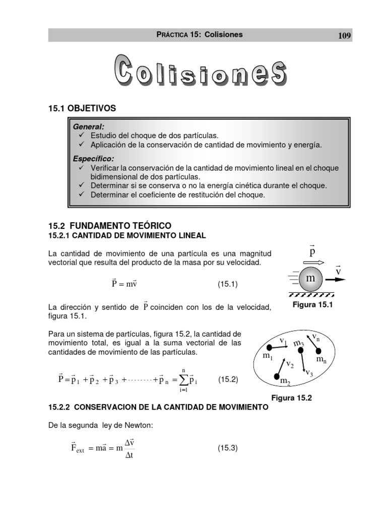 Colision Bidimensional Con Datos | PDF | Masa | Movimiento (física)