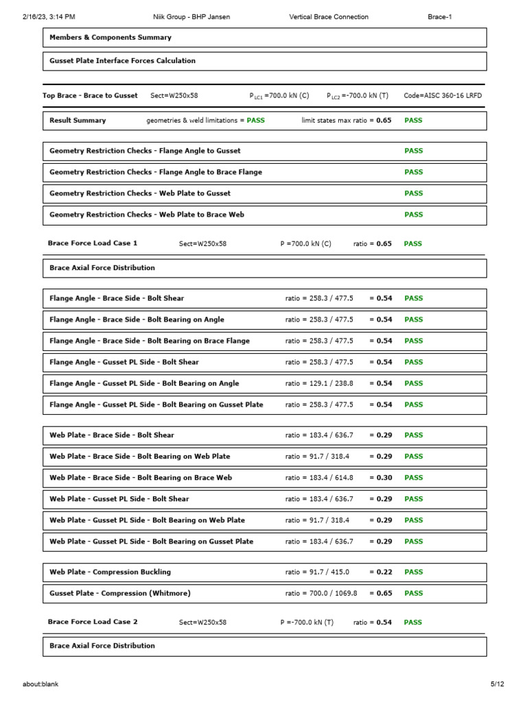 Weld Size AISC 5 | PDF