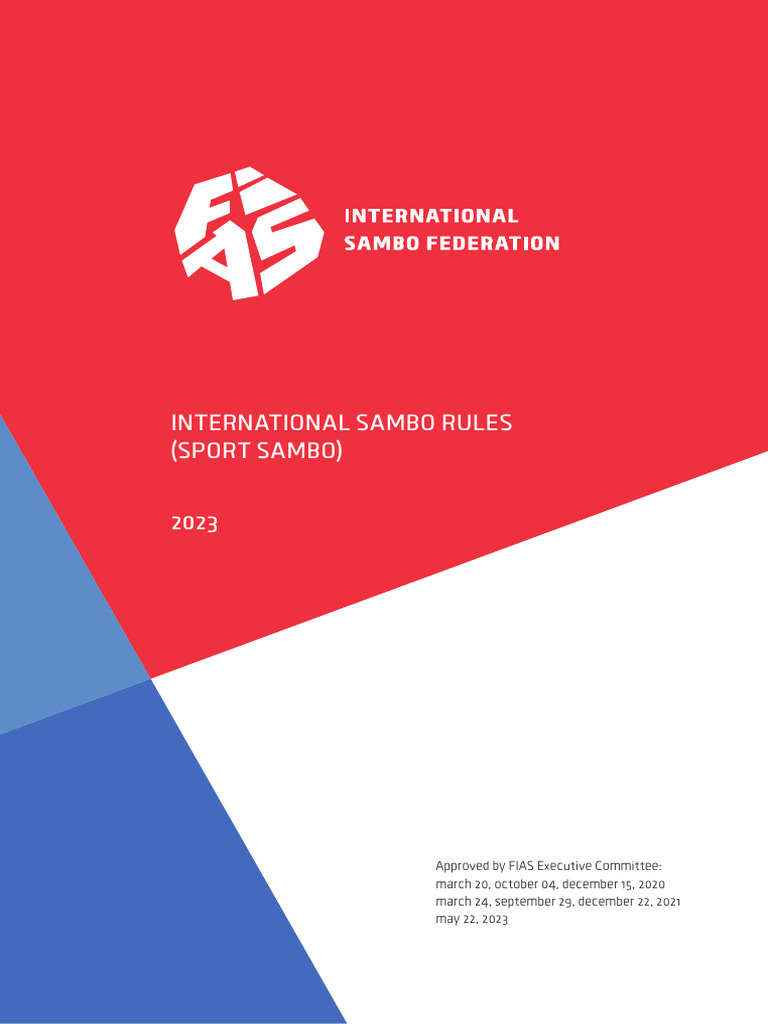 Reglamentos Sport Sambo | PDF | Referee | Clothing