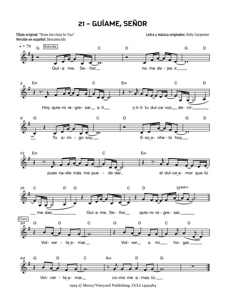 021 - Guiame Senyor Partitura | PDF
