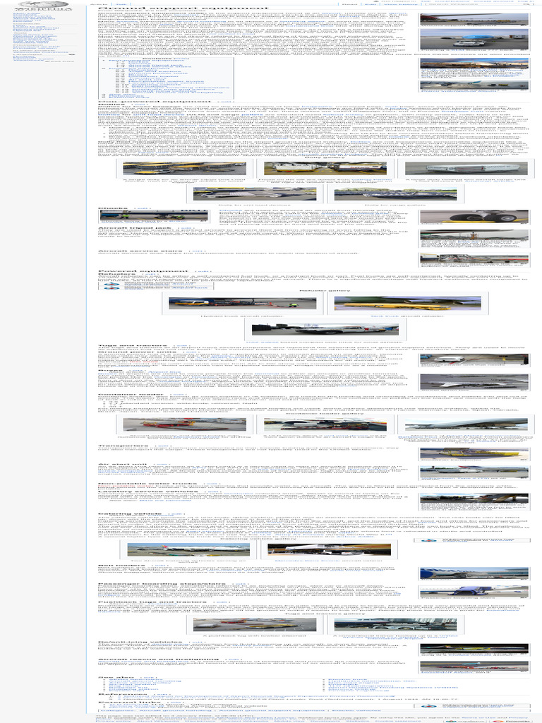 Ground Support Equipment - Wikipedia | PDF | Aviation | Manufactured Goods
