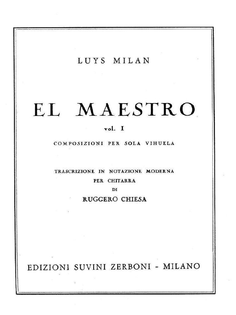 Luis Milan - El Maestro - Cópia | PDF