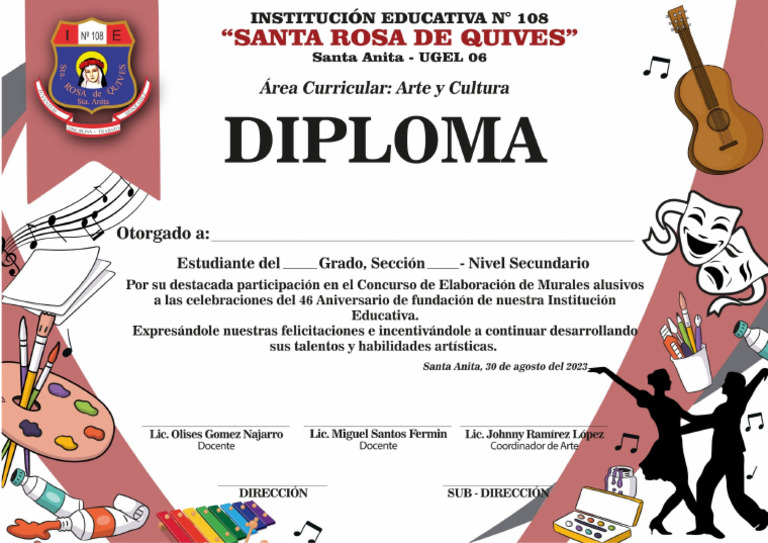 Diploma Arte - Sta Rosa Q | PDF