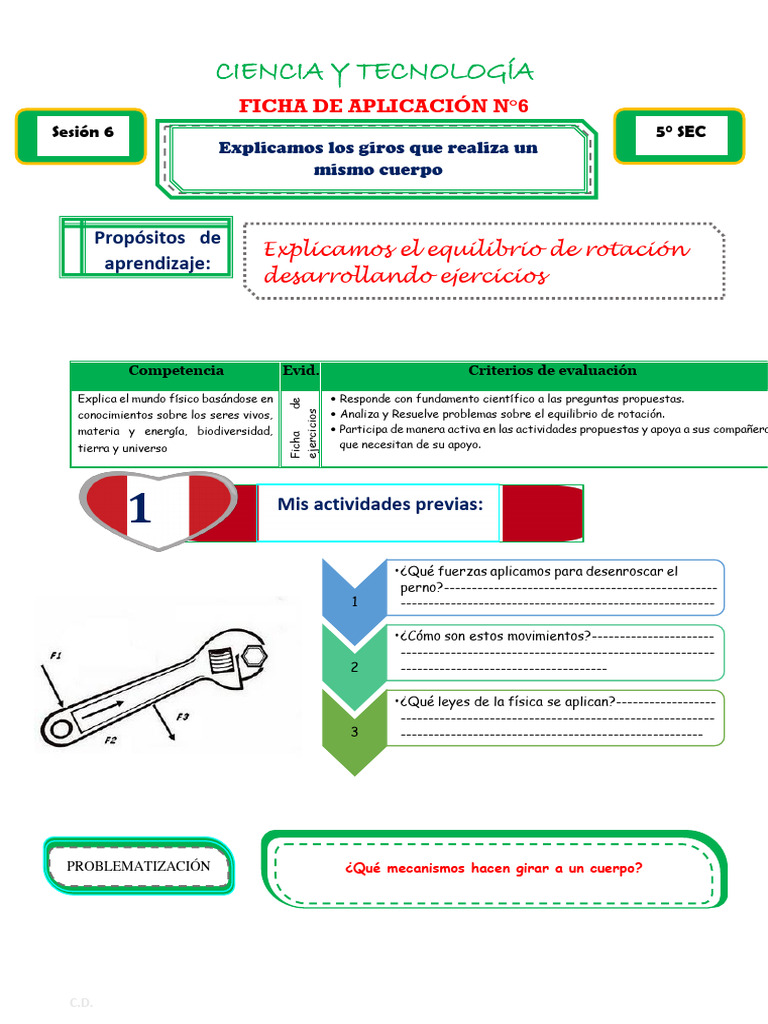 5° Ficha de Aplicación-Sesión 6-Sem.3-Exp.4-Cyt | PDF | Evaluación | Science