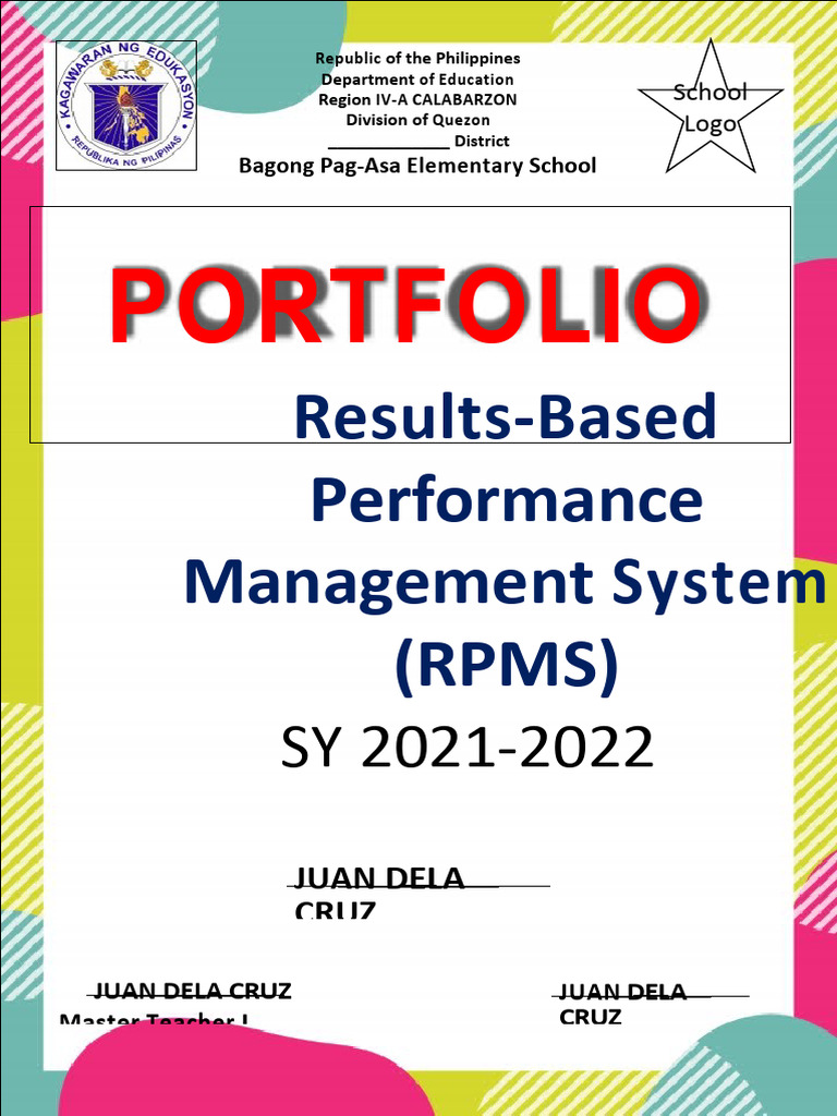 E-RPMS PORTFOLIO (Design NINE) - DepEdClick | PDF | Learning | Teachers