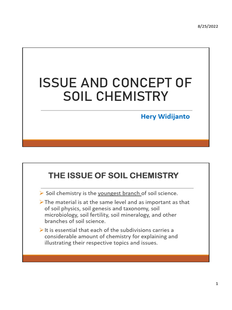 Soil Chemistry: Origins and Concepts | PDF | Soil | Chemistry