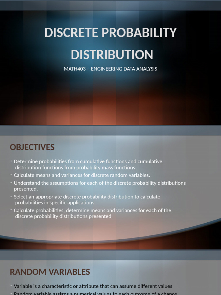 3 Discrete Probability Distribution | PDF