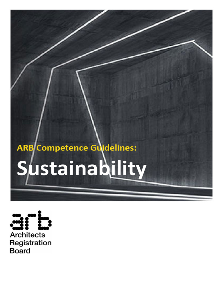 ARB Competence Guidelines - Sustainability | PDF | Architect ...