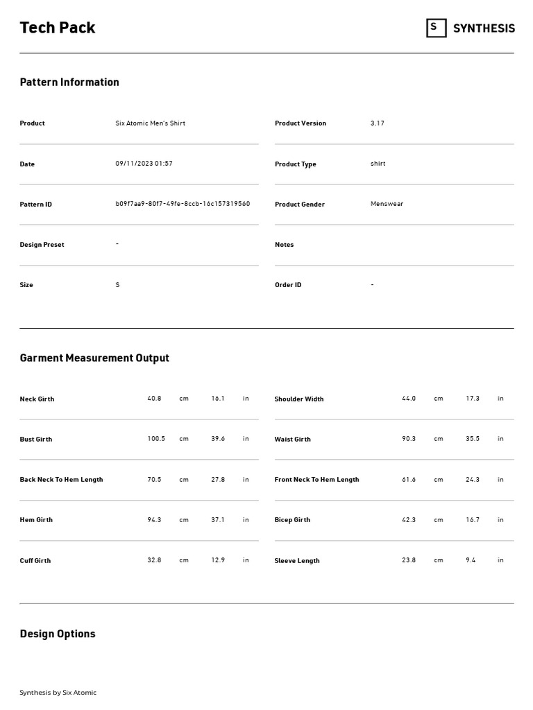 Techpack | PDF | Human Appearance | Consumer Goods