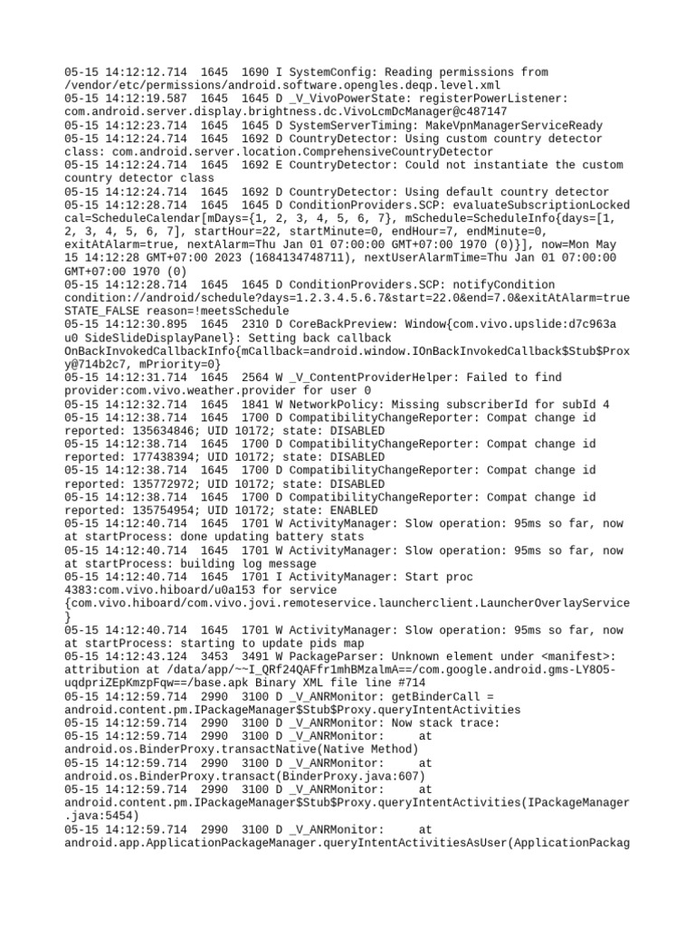 Log | Download Free PDF | Java (Programming Language) | Mobile App