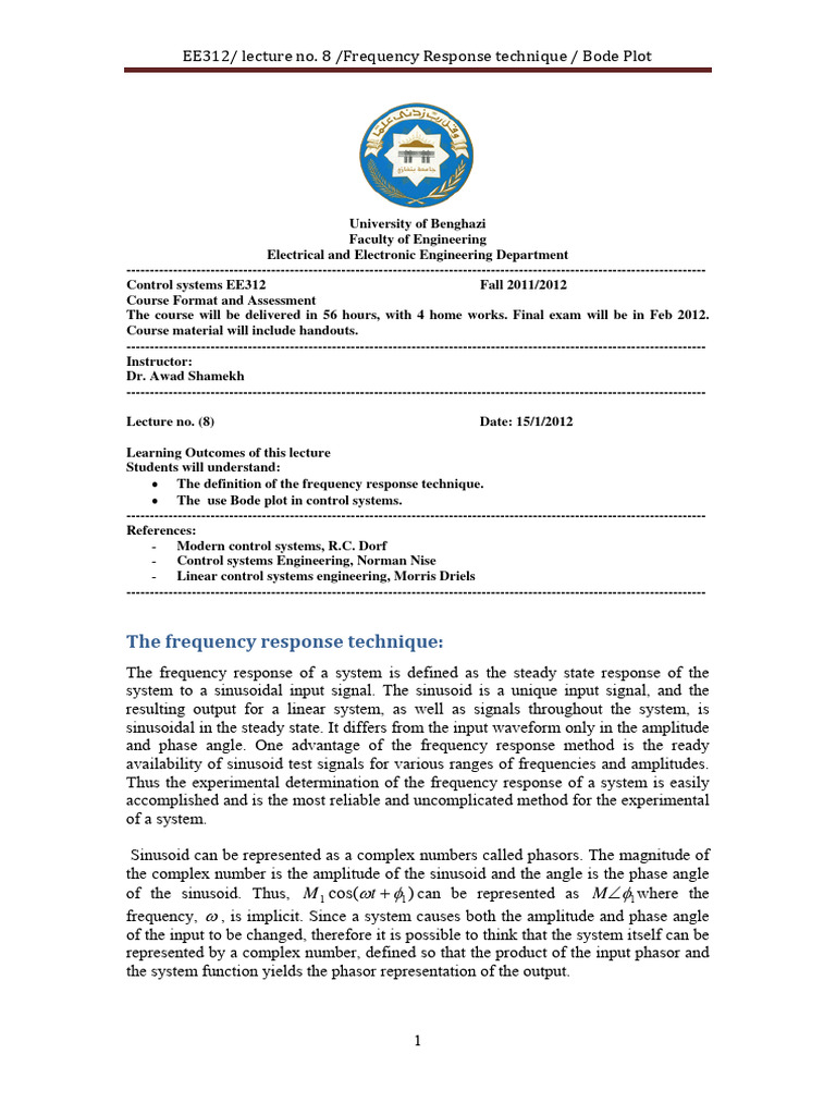 EE 312 Lecture 8 | PDF | Mathematics | Computer Engineering