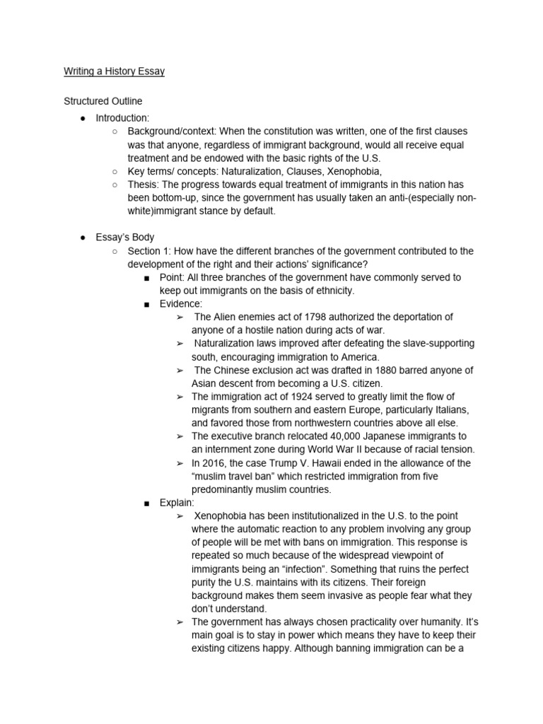 Personal History Essay - Nico | Download Free PDF | Immigration ...