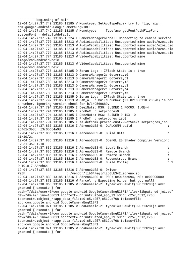 Logcat 1701671257726 | Download Free PDF | Computing | Software