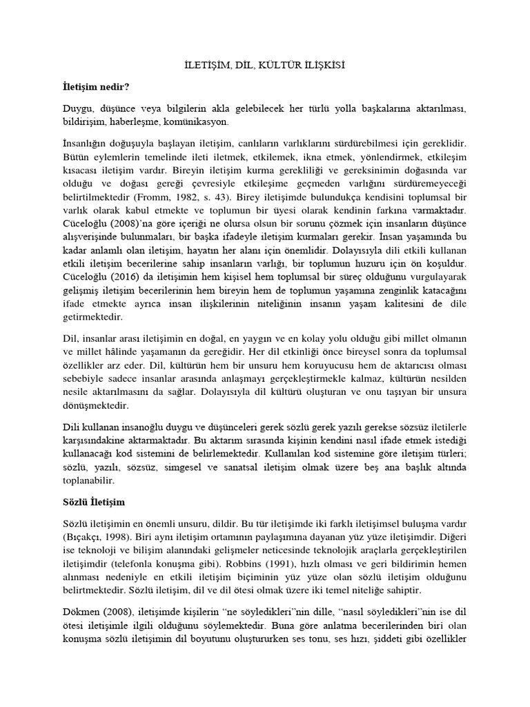 TDB 1801 Türk Di̇li̇ I 1. Hafta | PDF