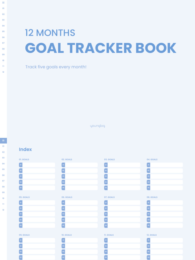 Monthly Goal Tracker Workbook | PDF