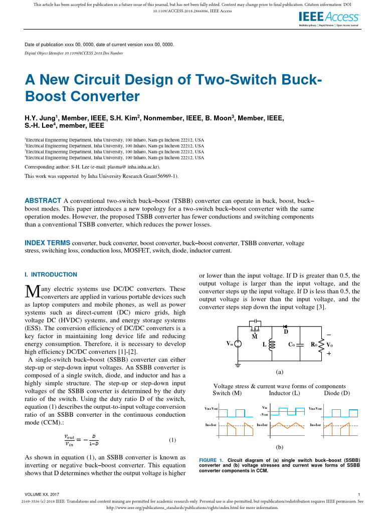 A New Circuit Design of Two-Switch Buck-Boost Conv | PDF | Electronics ...
