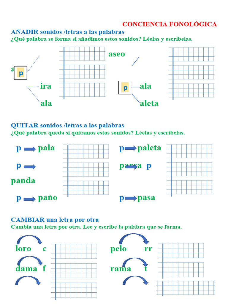 Conciencia Fonológica Ivvertidas | PDF | Artes del Lenguaje y ...