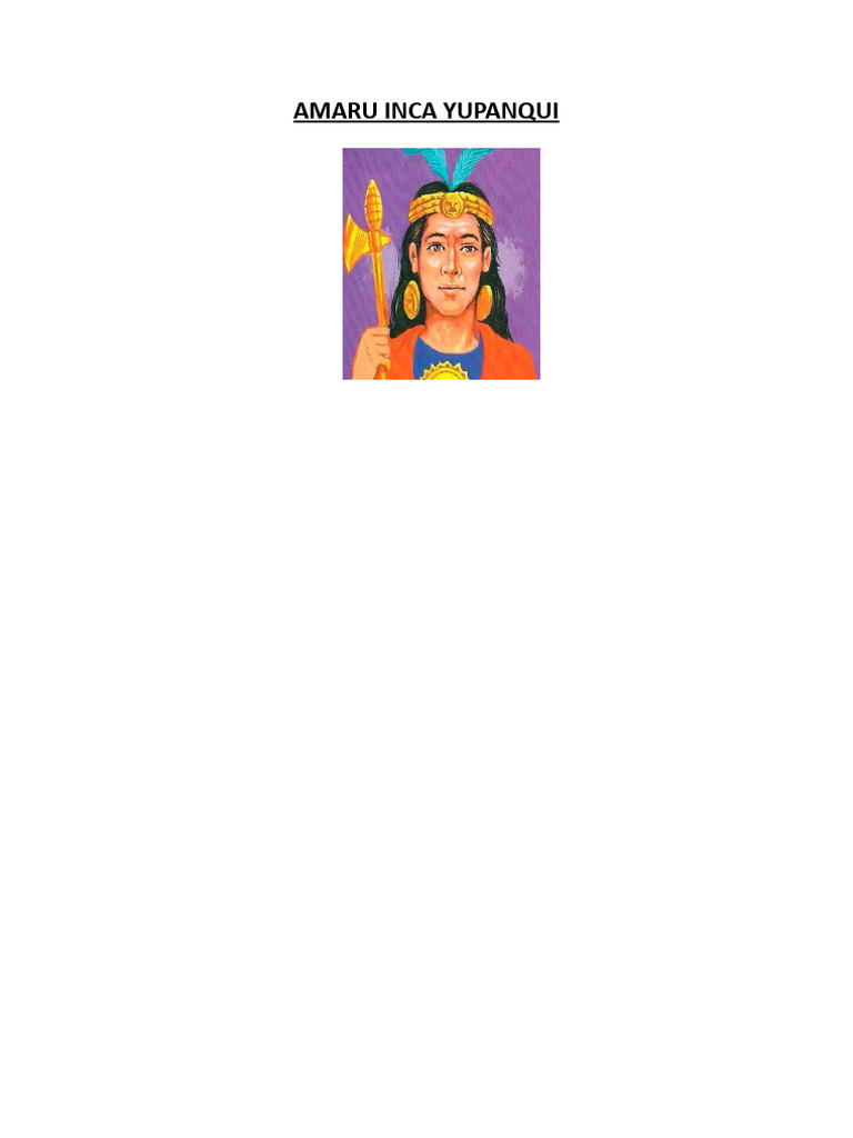 História de Amaru Inca Yupanqui | PDF