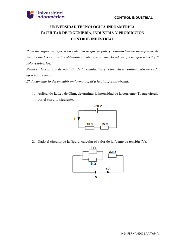 Tarea 1 (Circuitos) | PDF