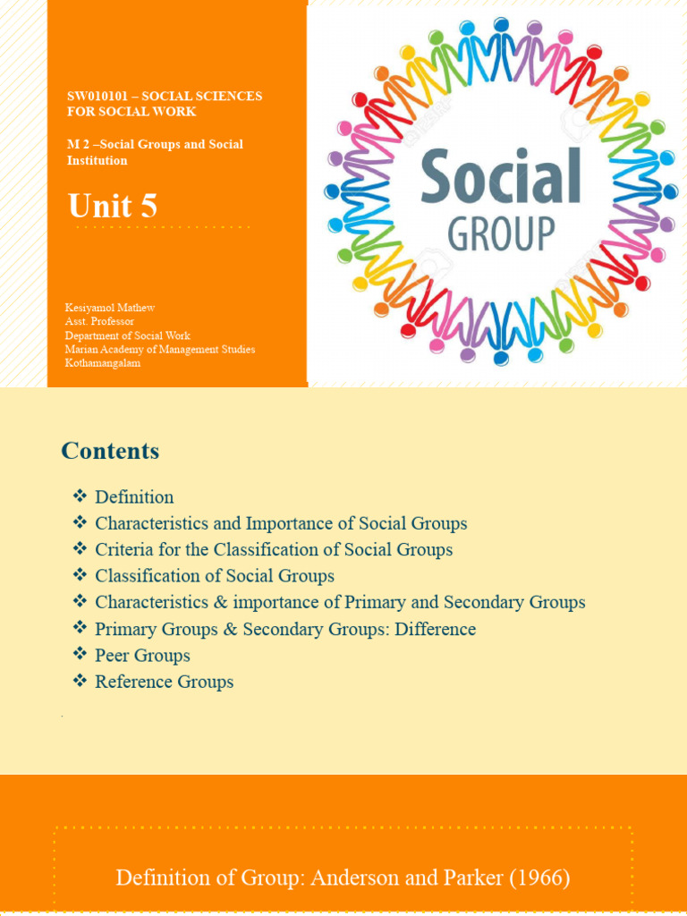 Understanding Social Groups in Sociology | PDF | Social Group ...