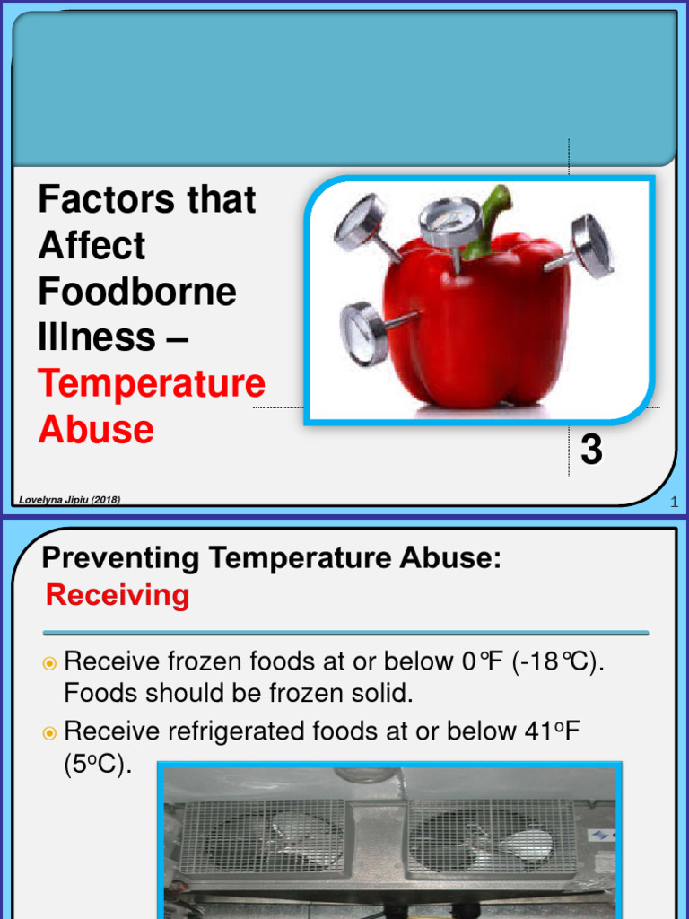 4 Factors in FBI - Temperature Abuse | PDF | Cooking | Nutrition