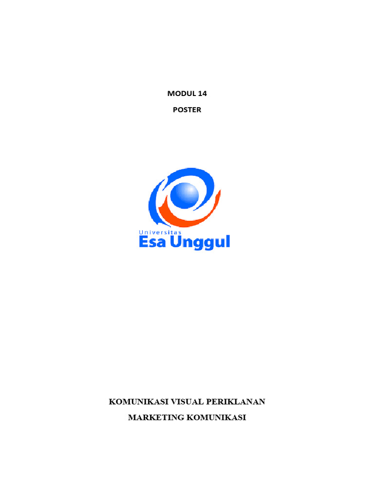 Modul 14 Poster | PDF | Ilmu Sosial | Seni