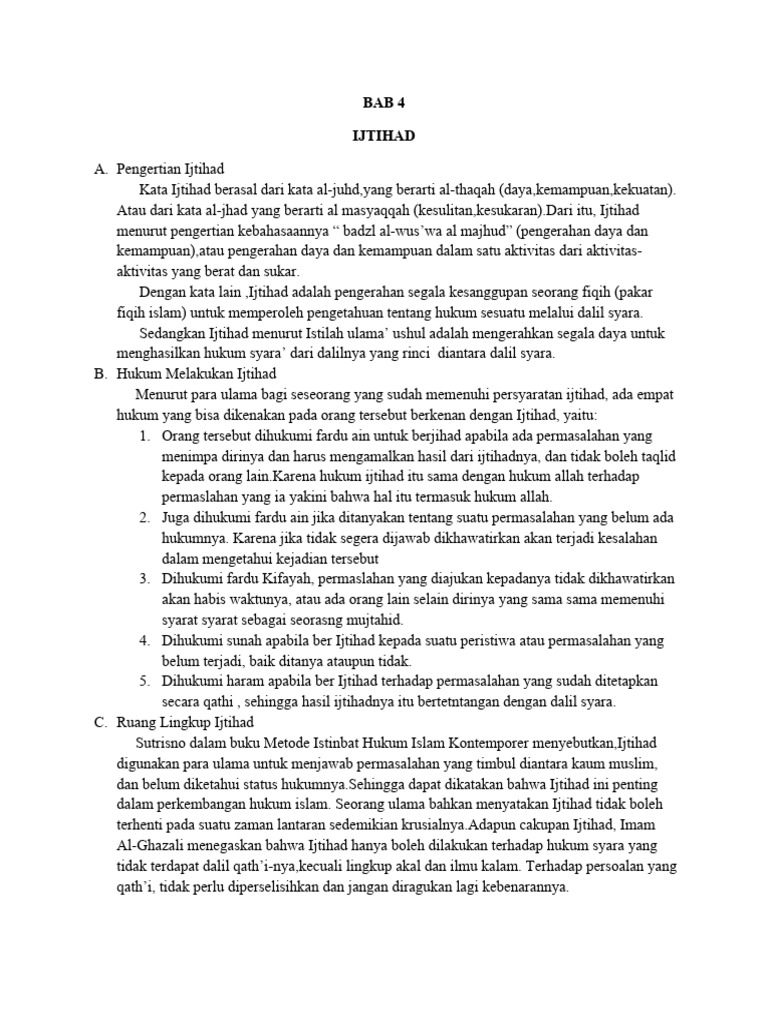 Ijtihad dalam Hukum Islam | PDF | Hukum