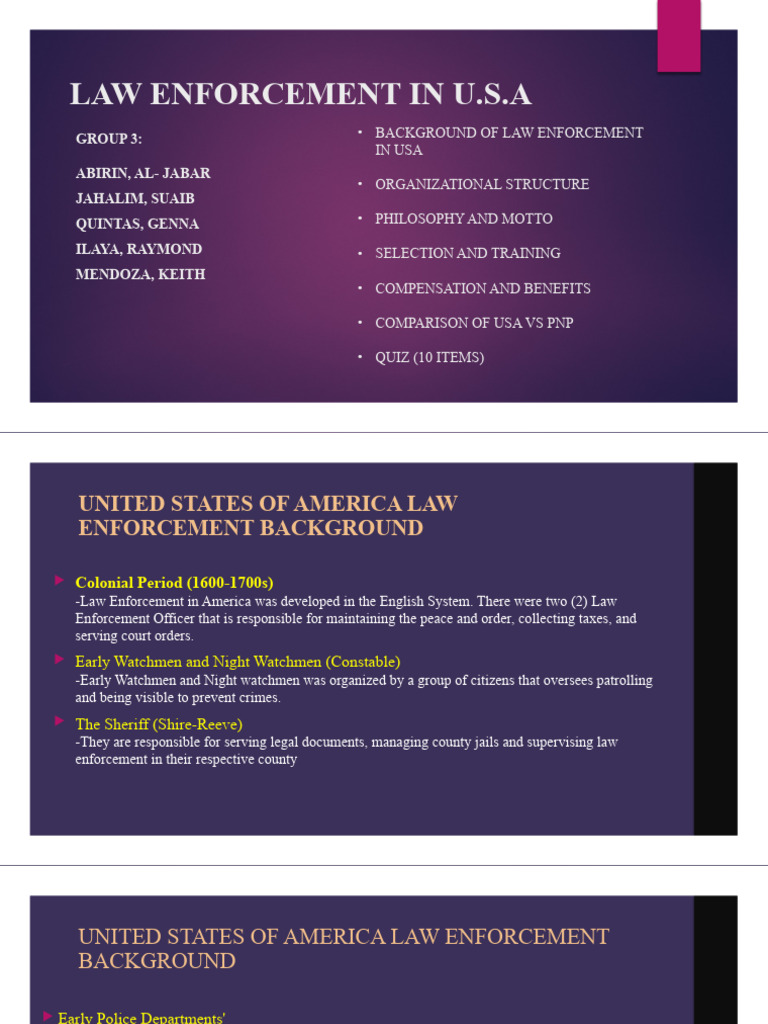 Usa Law Enforcement Kit | PDF | Police | Sheriffs In The United States