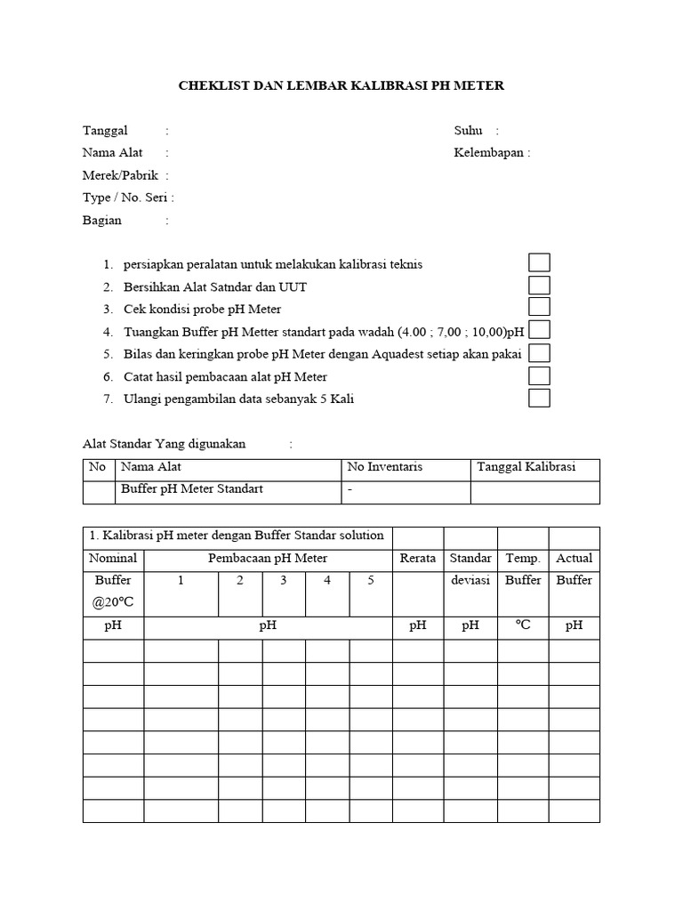 Panduan Kalibrasi pH dan TDS Meter | PDF | Sains & Matematika