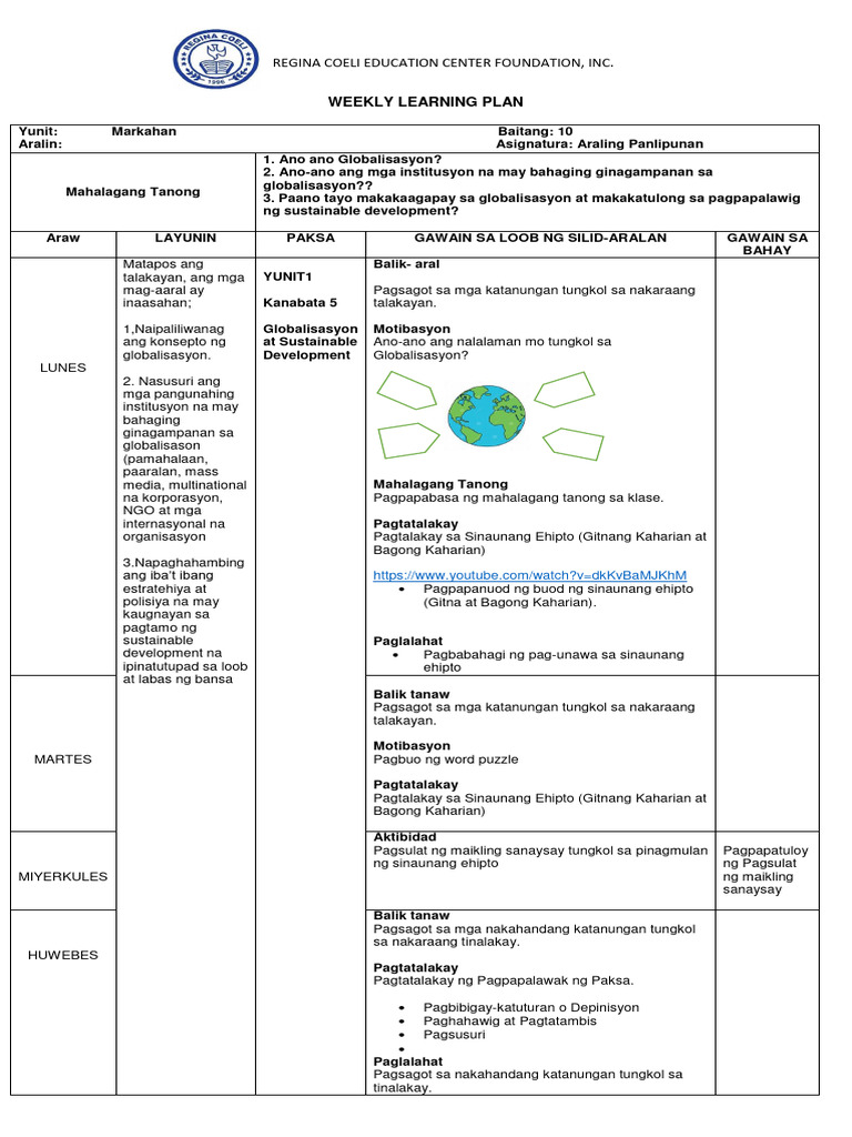 LEARNING-PLAN-AP10 | PDF LEARNING-PLAN-AP10 | PDF