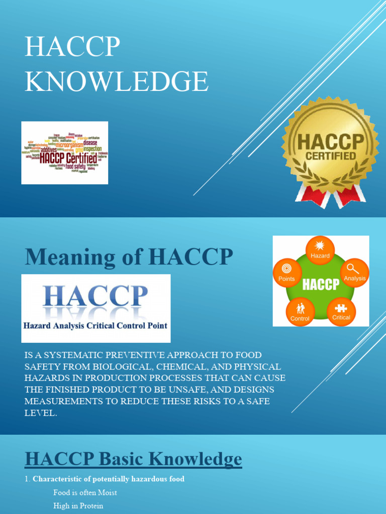 HACCP Training Module | PDF | Hygiene | Nut (Fruit)