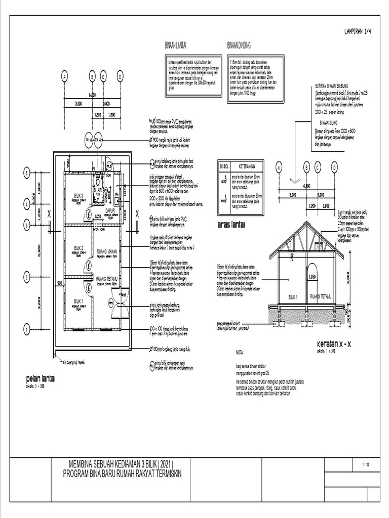 Pelan Rumah PPRT Baru | PDF