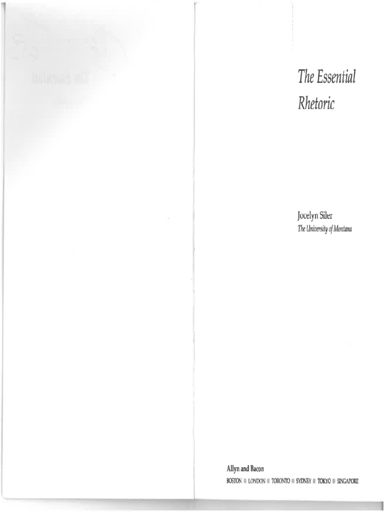 The Essential Rhetoric | PDF