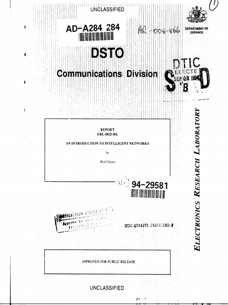 Intelligent Networks Paper | PDF | Computer Network | System